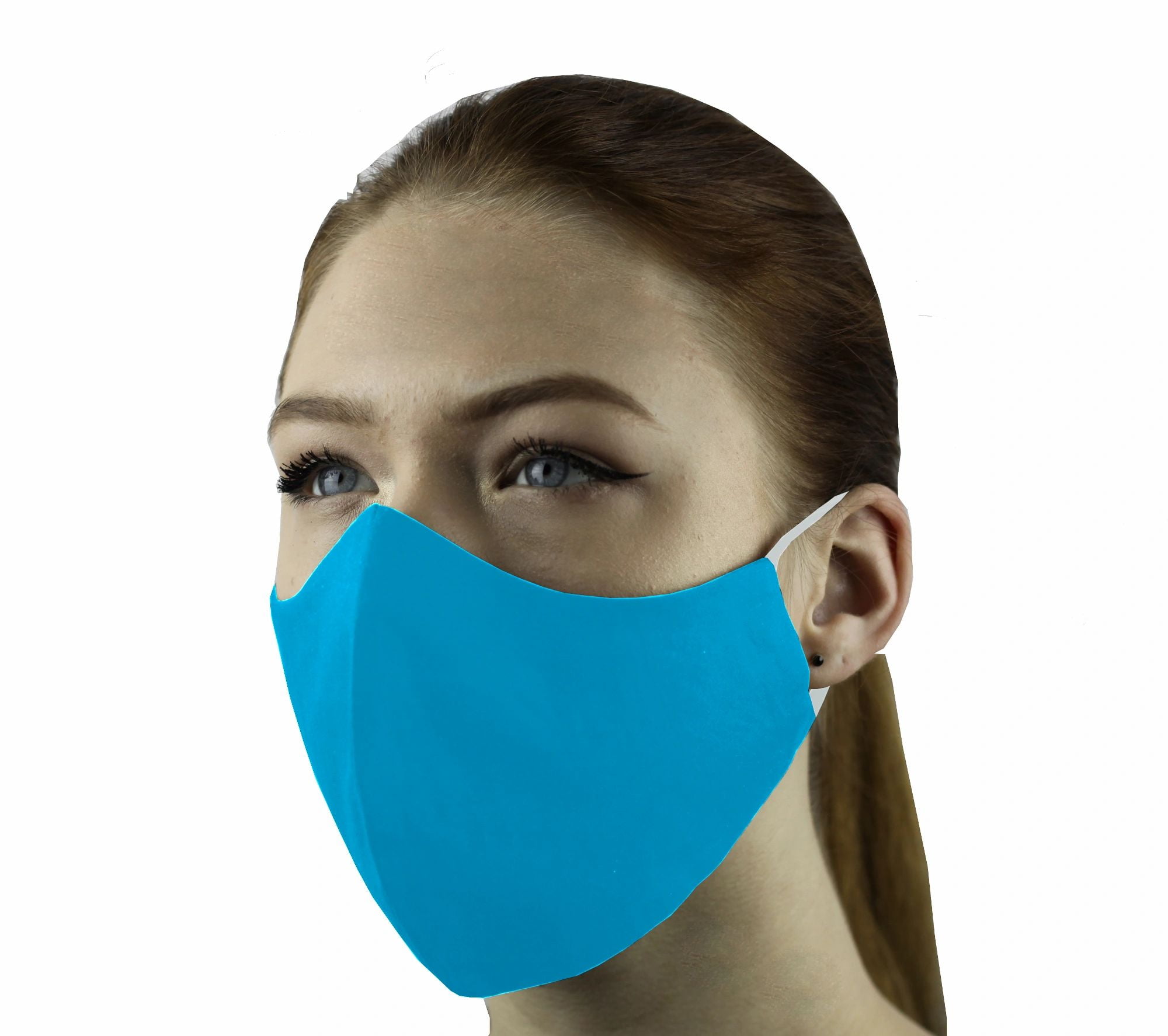 Set of 5 Face Masks Triple Layers 100% Cotton Washable Reusable With ...