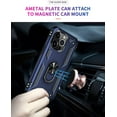 Case for iPhone 15 Plus,Military Car Holder [Built-in Kickstand] Metal ...