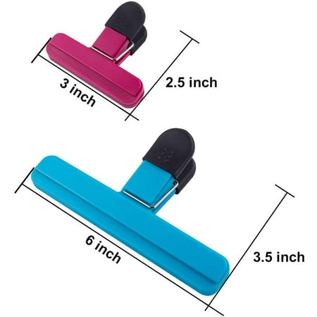 Kitchen Bag Clips, Large Heavy Duty Food Clip, 15 Pieces Chip Bag Clips ...