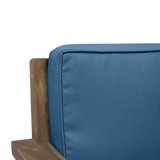 GDF Studio Antoine Outdoor Acacia Wood Club Chairs with Cushions, Set ...