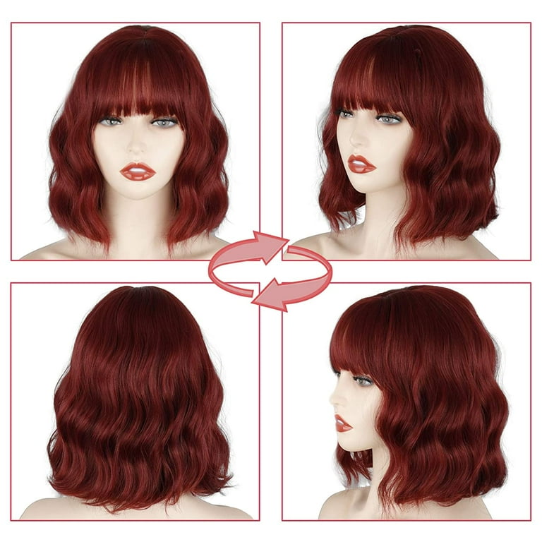 Dark Red Short Wig