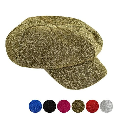 DDI 2339937 Disco Beret Hat W/Visor & Glitter Fabric - Assorted Colors ...