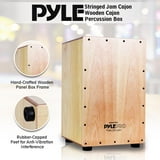 Pyle PCJD18 - Stringed Jam Cajon - Wooden Cajon Percussion Box ...