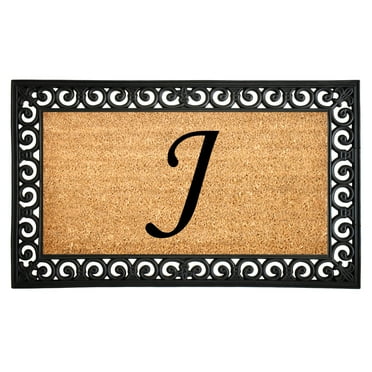 Calloway Mills Ornate Scroll Monogram Outdoor Doormat 2' x 3' (Letter Q ...