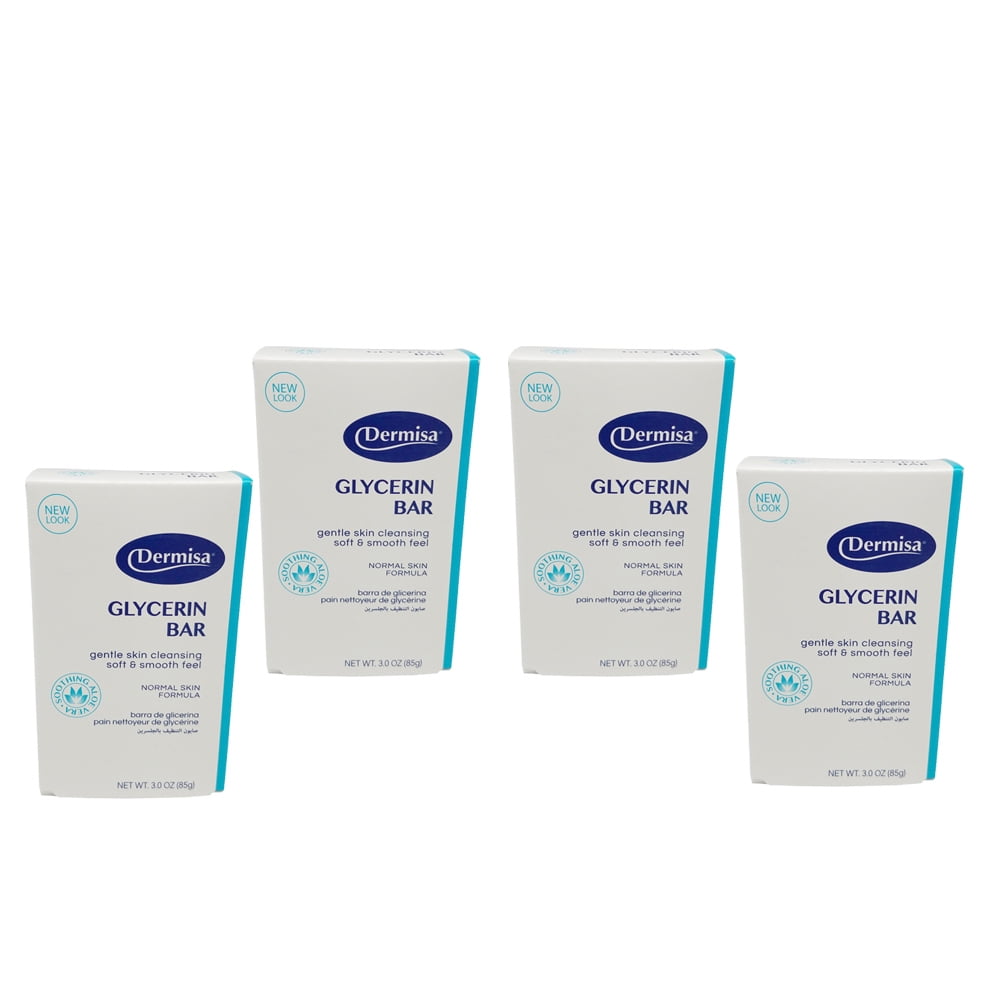 Dermisa Glycerin Bar Soap. Refreshing Fragrance. For Facial Care. 3 oz ...