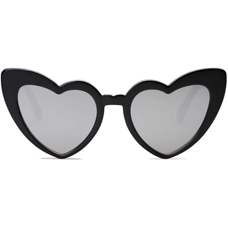 Heart Shaped Sunglasses Clout Goggle Vintage Cat Eye Mod Style Retro ...