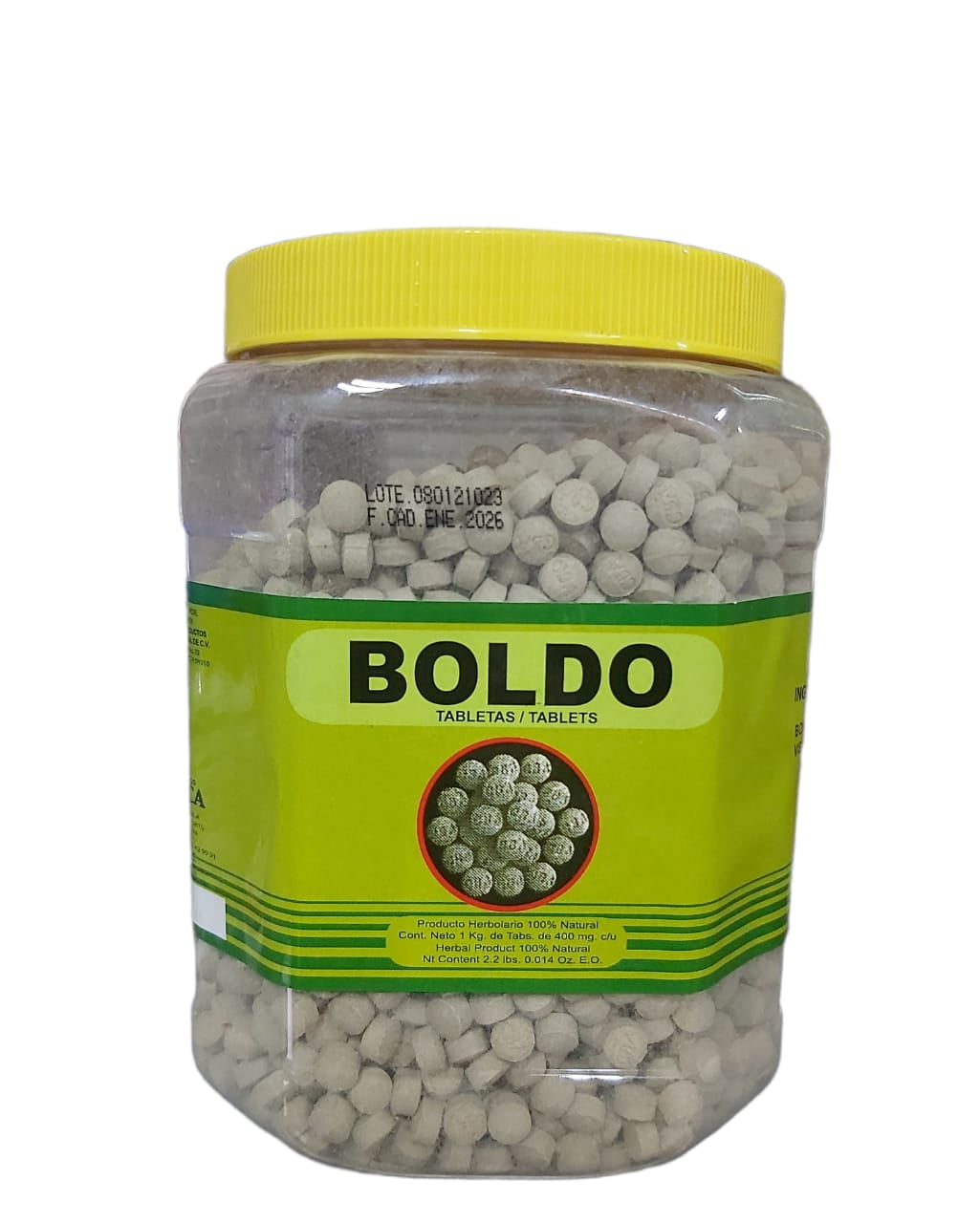 Boldo Centro Botanico Azteca 1 Kg Tabs 400 mg c/u | Walmart en línea