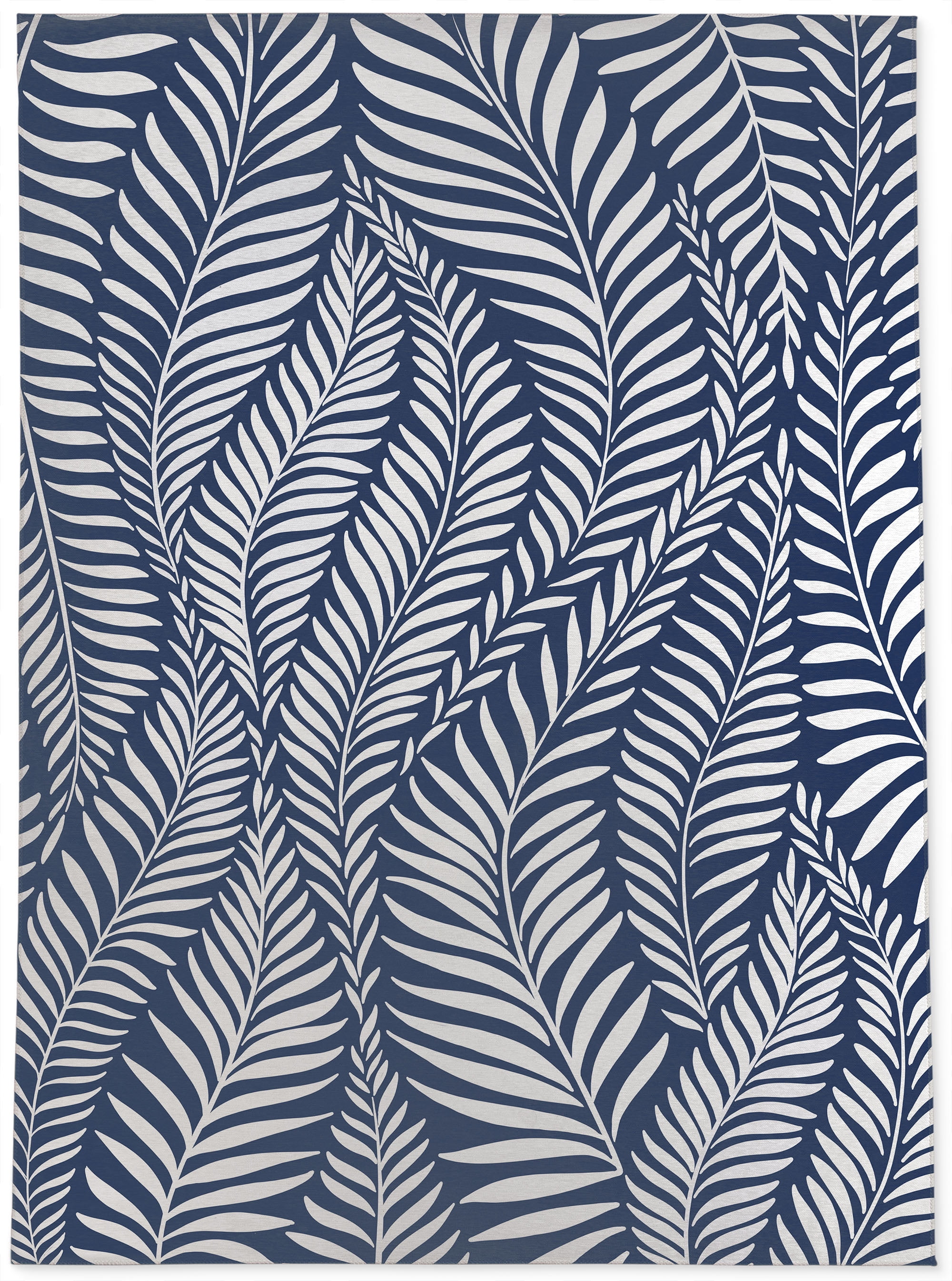 Waving Fern Navy Area Rug by Kavka Designs - Walmart.com