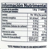 Calcio 600 mg Vitamina D3 400 UI 60 tabletas Natural Health | Bodega Aurrera en línea