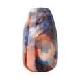 KISS imPRESS Medium Length Press-On Nails, ‘Indigo Autumn’, 30 Count ...