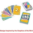 UNO Iconic Series 1990s Matching Card Game for 7 Year Olds & Up ...