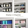 Prepac 2 Column Display Tall Media Storage Cabinet with 8 Adjustable ...