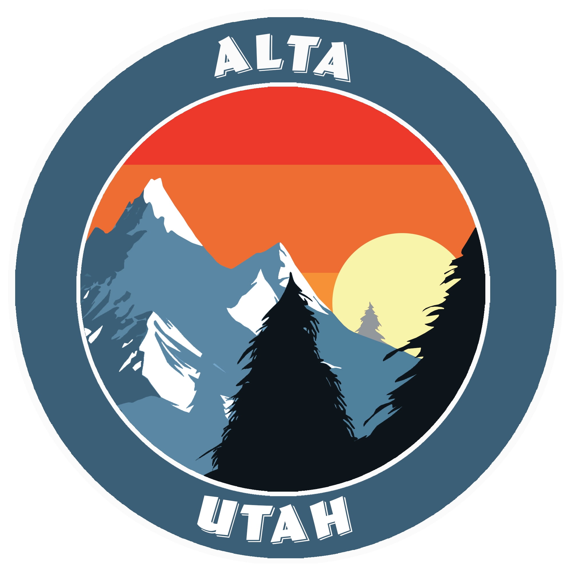 Alta, Utah Decorative Car Truck Decal Window Sticker Vinyl Die-Cut ...