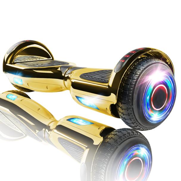 XPRIT 6.5" Chrome Gold Hoverboard UL2272 certified with Wireless ...