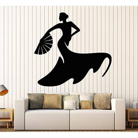 Vinyl Wall Decal Flamenco Dance Dancer Spanish Woman Passion Stickers ...