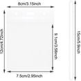 6 Pack Luggage Tags Clear ID Card Name Badge Holder with Plastic Loop ...