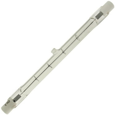 100W Halogen Light Bulb, 120V, J Type T3 R7S, Double Ended 78mm, 3.13 ...