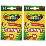 Crayola Crayons 24 Count - 2 Packs, Teacher's Choice, Creative Fun (52 ...
