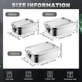 4 Pcs Stainless Steel Food Containers, Metal Bento Lunch Box, Stainless ...