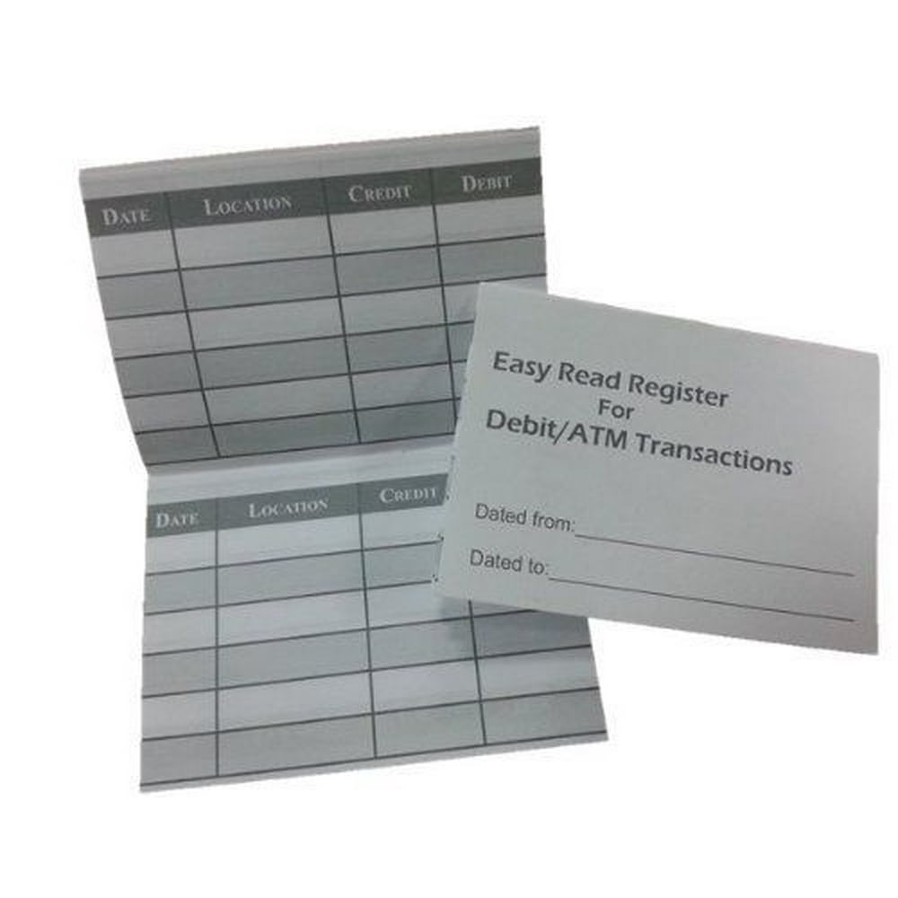 5 Debit ATM Mini Checkbook Registers - Walmart.com - Walmart.com