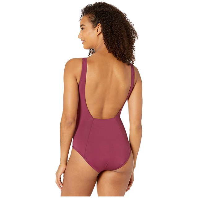 Nike Women's Essential U-Back One-Piece Swimsuit, Villain Red, Large - Walmart.com