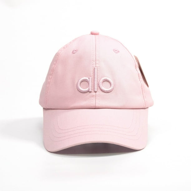 ALO Yoga Baseball Cap Embroidered Hard Top Hat Men's and Women's Peaked ...