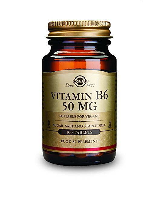 Vitamin B-6 50mg Solgar 100 Tabs - Walmart.com