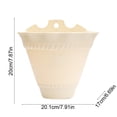 SPOORYYO Semi-Circular Hanging Flower Pots for Indoor and Outdoor Use ...