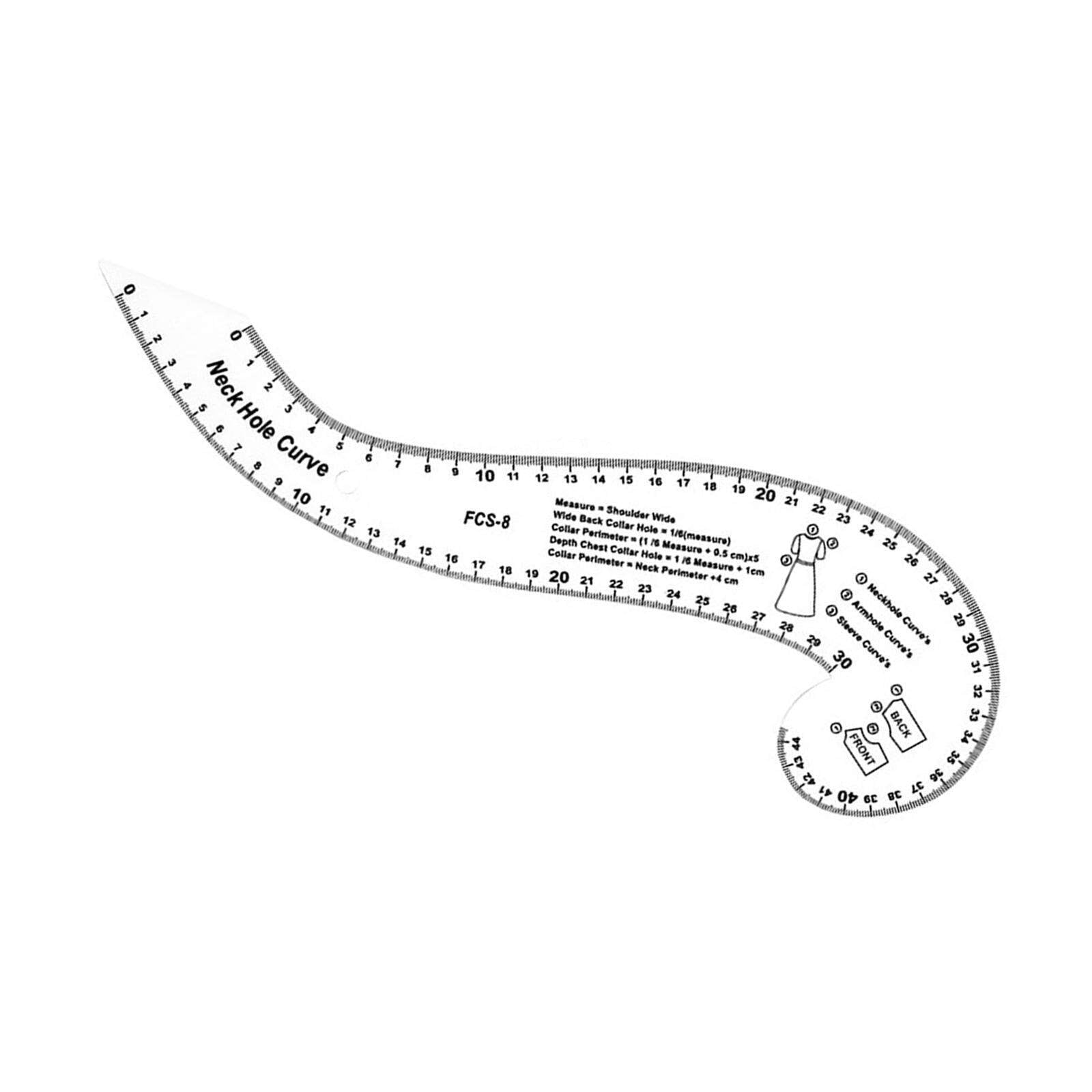 French Curve Ruler Template