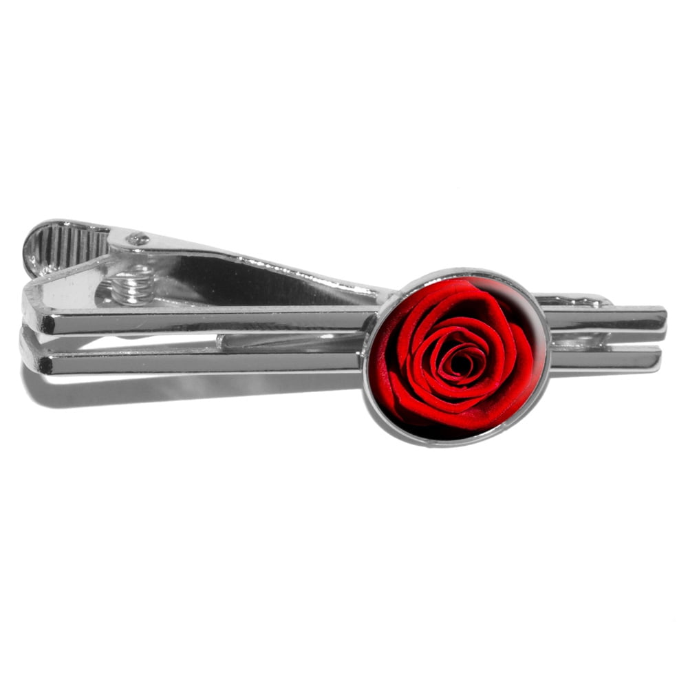 Red Rose Round Tie Clip - Walmart.com