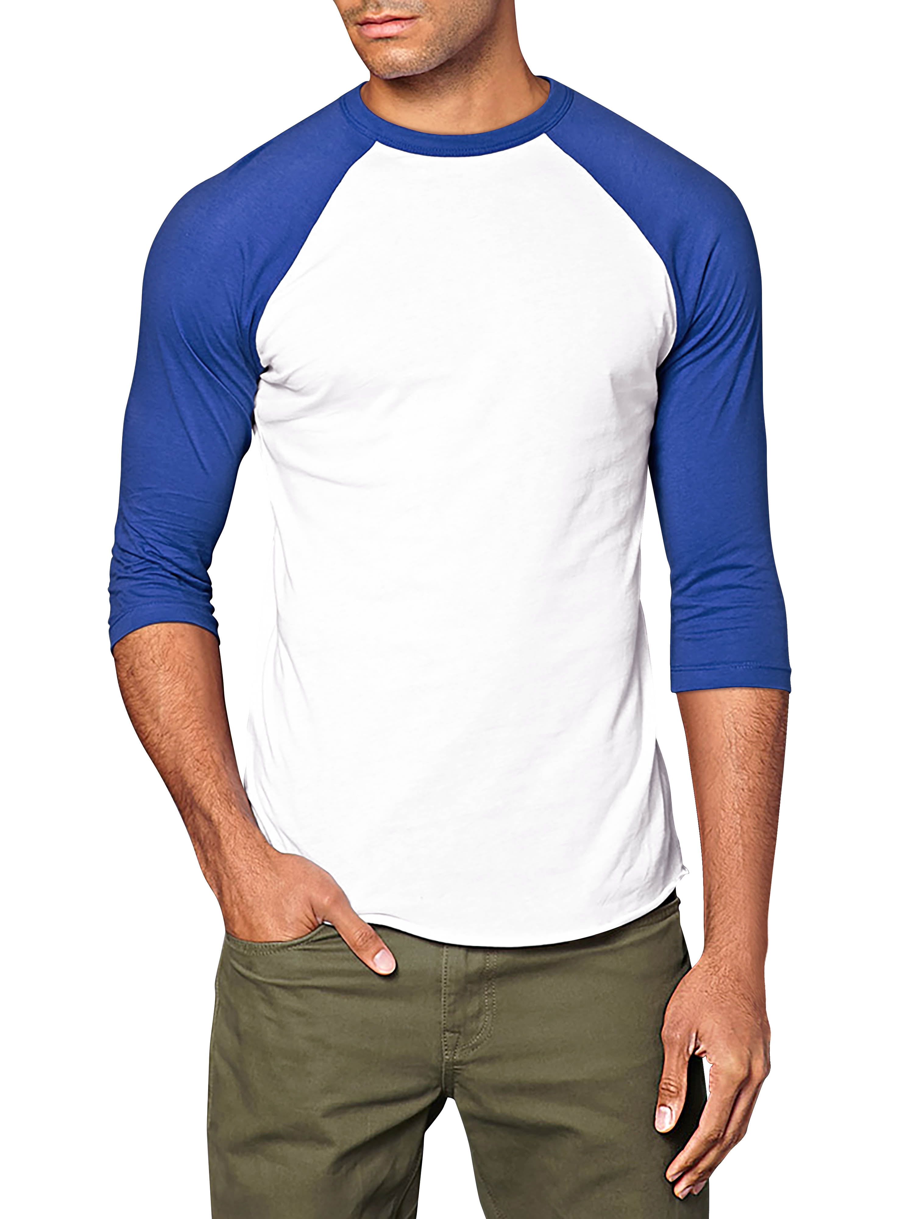 Ma Croix Mens 3/4 Sleeve Raglan Baseball T Shirt - Walmart.com