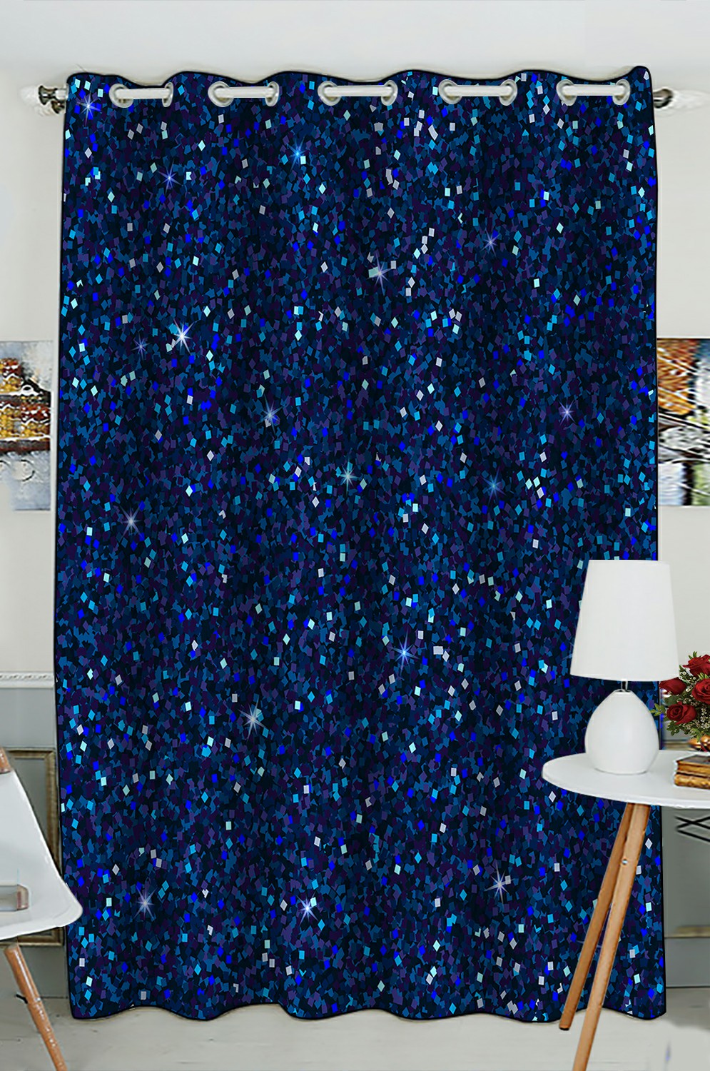 ABPHQTO Blue Sparkles Texture Shine Sapphire Glitter Glamour Window ...