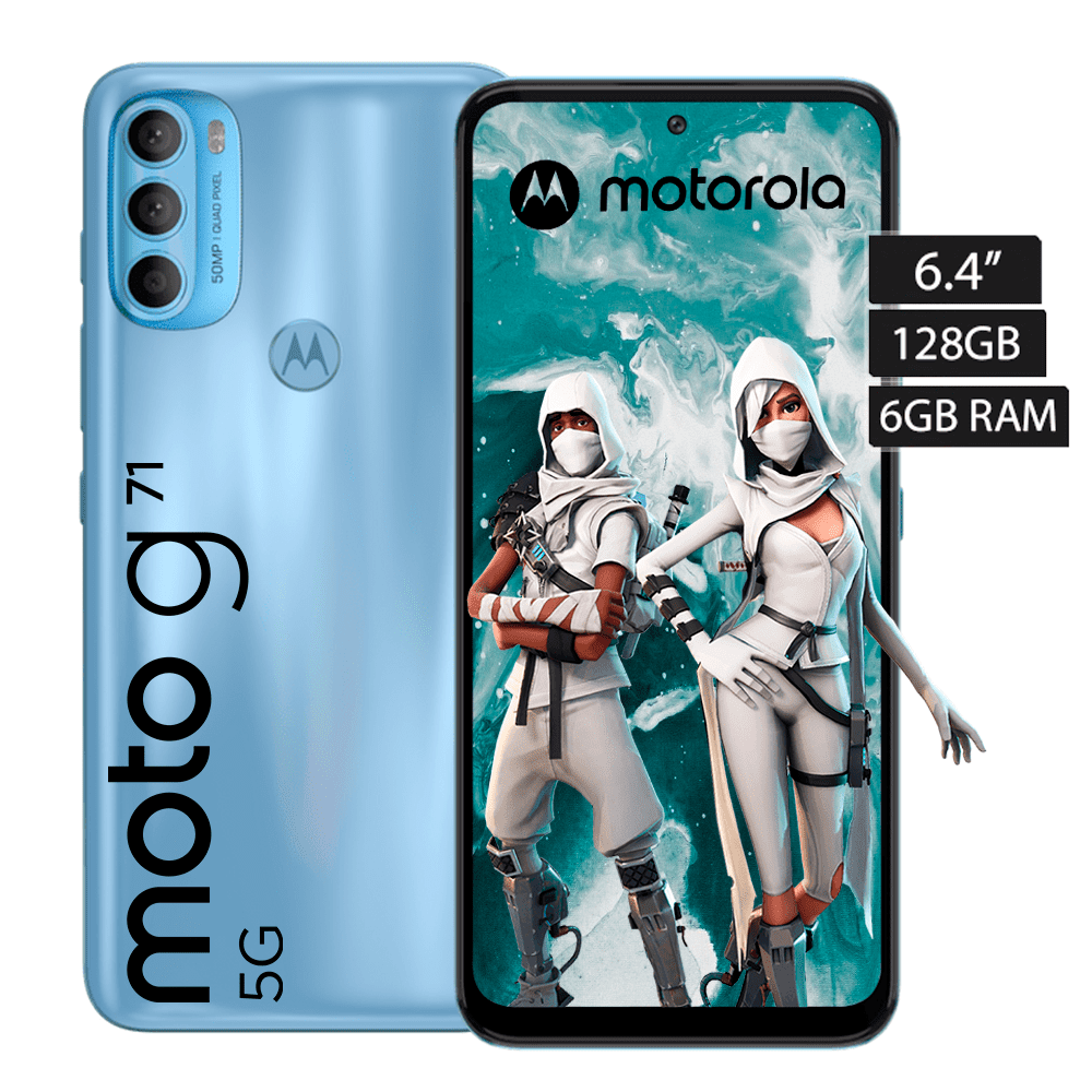 Smartphone Motorola Moto G71 5G 128GB 6GB - Azul | Walmart en línea