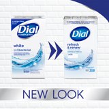 Dial Moisturizing Antibacterial Bar Soap, Refresh & Renew, White, 4 oz ...