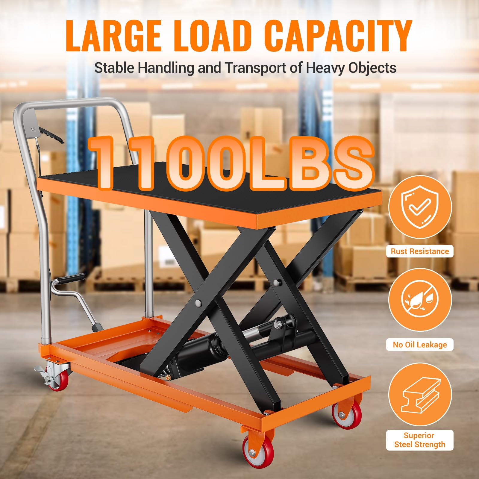 Click here for Glorystar Single Scissor Lift Table  1100lbs Capac... prices