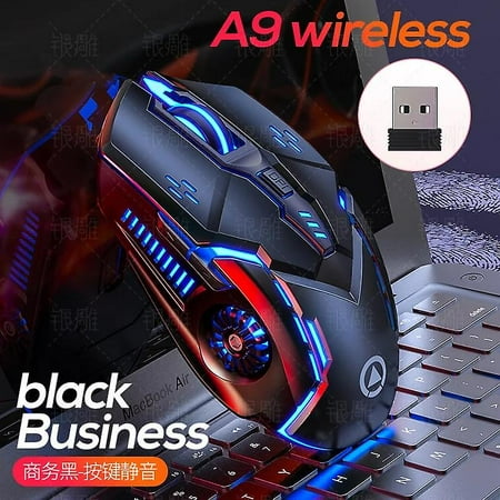 3200dpi Wireless Mouse For Pc Gaming Mouse Ergonomic Mice With Led ...