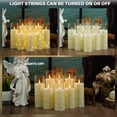 Ivory Flameless LED Candles with Embedded Star String and Remote ...