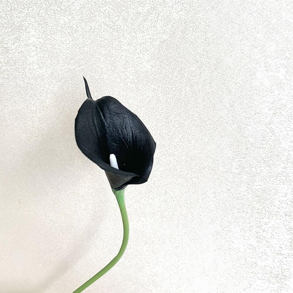Click here for Generic 20pcs 2.1 Inch Black Calla Lily Artificial... prices