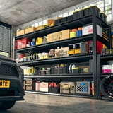 "REIBII 60""W Steel Shelf Unit: Heavy Duty 3000LBS Adjustable 5 Tier ...