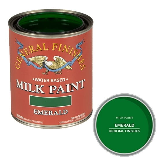 Emerald, General Finishes Milk Paint, Pint - Walmart.com