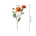 Artificial Ranunculus Flowers Premium Silk Buttercup Stems Real Touch ...