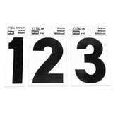 Hy-Ko 3-inch Reflective Vinyl Number 3, Self-Adhesive, Weather ...