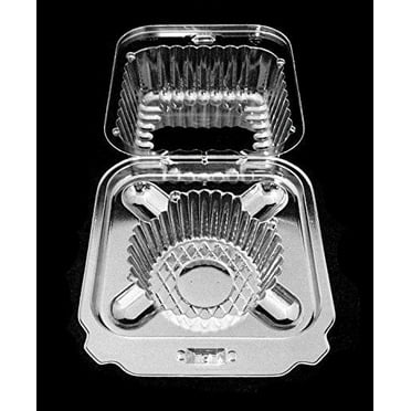 Inline 4-Cup Clear Plastic Muffin Cupcake Bakery Container (High Dome ...