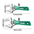 3. 6/8inch Wide Jaw Adjustable Wrench for Electrician, Mechanics ...