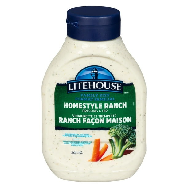 Litehouse Family Favorites Homestyle Ranch Dressing & Dip, 592 mL ...