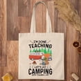 5Th Grade Teacher Life Funny Im Done Teaching Lets Go Camping Tote Bag ...