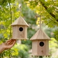 Natural Solid Wood Bird's Nest - Walmart.com