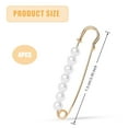 4Pcs Pearls Waist Tighteners Clip Waistband Adjusters Pin Decorative ...
