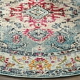 SAFAVIEH Monaco Toria Traditional Area Rug, Light Blue/Fuchsia, 9' X 9 ...
