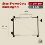Adjust-A-Gate Steel Frame Gate Building Kit, 36"-60" Opening Up To 5 ...